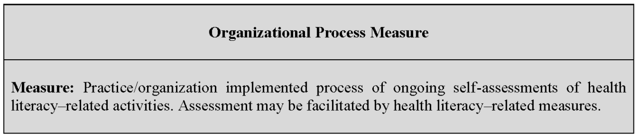 Integrating Health Literacy with Health Care Performance Measurement - NAM