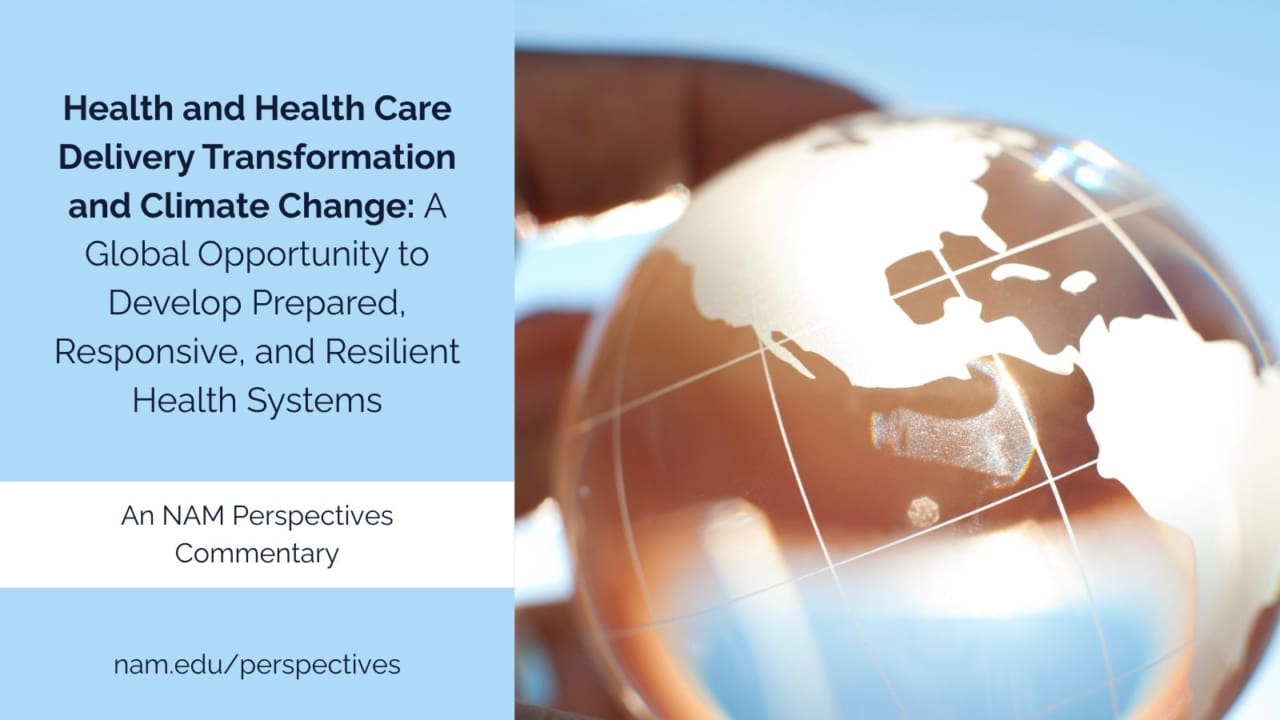 Health and Health Care Delivery Transformation and Climate Change: A ...
