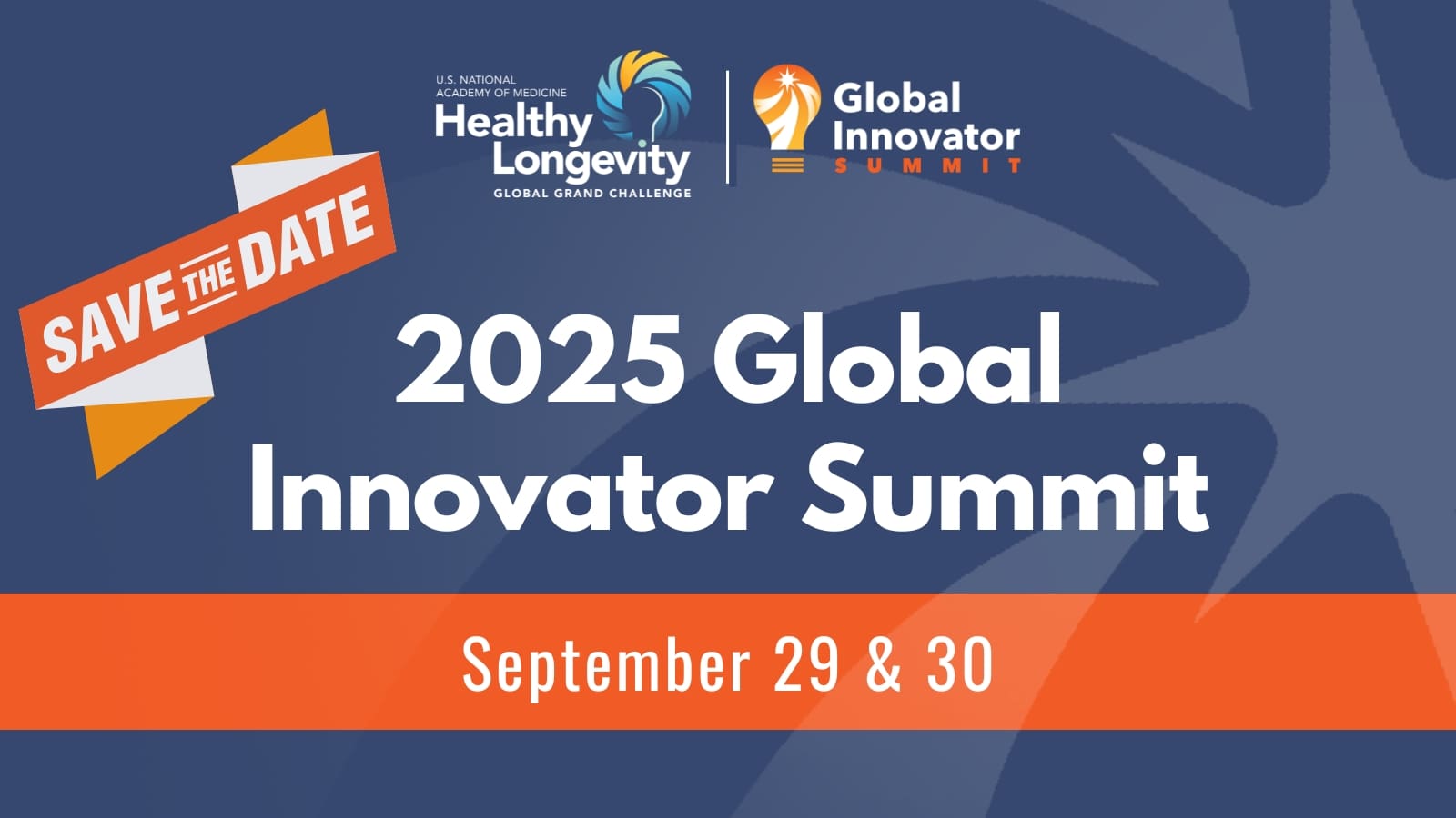 2025 Healthy Longevity Global Innovator Summit - NAM
